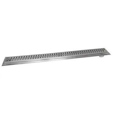 Side Outlet 36 Inch Linear Shower Drain with ABS Drain Base Flange and ...