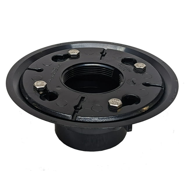 SereneDrains Shower Floor 2 Inch Drain Flange Base ABS Plastic Rough In ...
