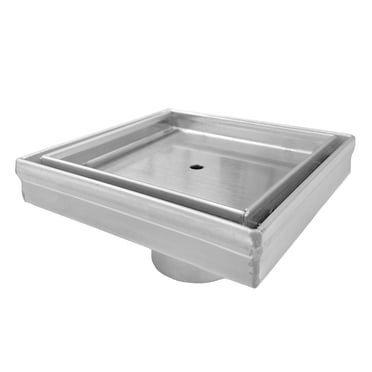 Kohler K-9136 Clearflo Square Design Tile-In Shower Drain - Nickel ...