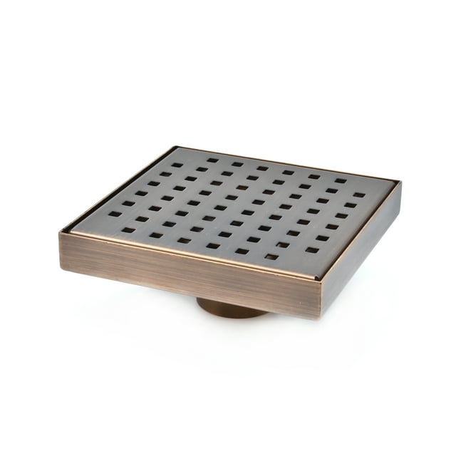SereneDrains 304 Stainless Steel 6 Inch Square Oil Rubbed Bronze Shower ...