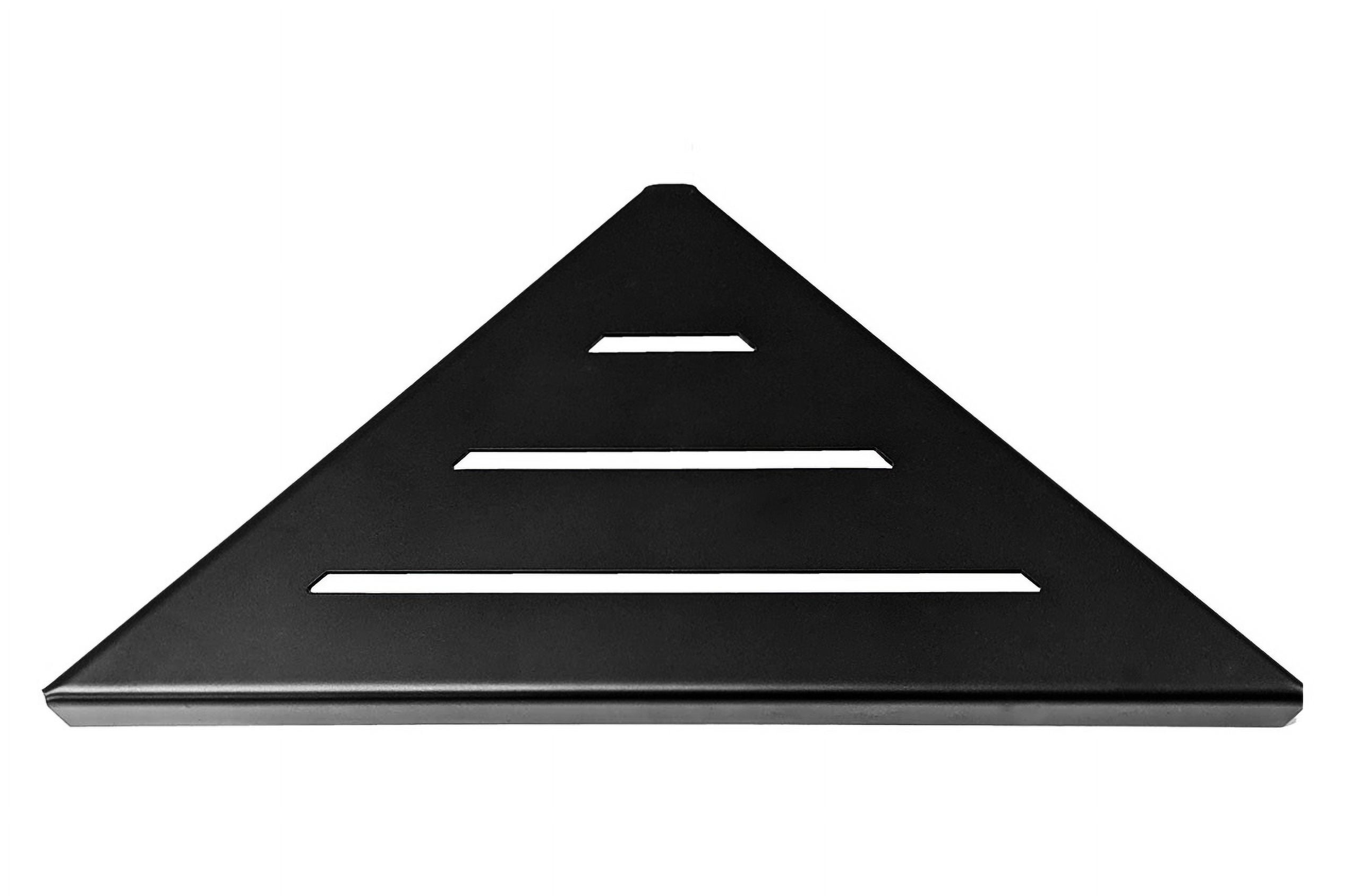 SereneDrains Stainless Steel 9" Drill in Matte Black Corner Shower ...