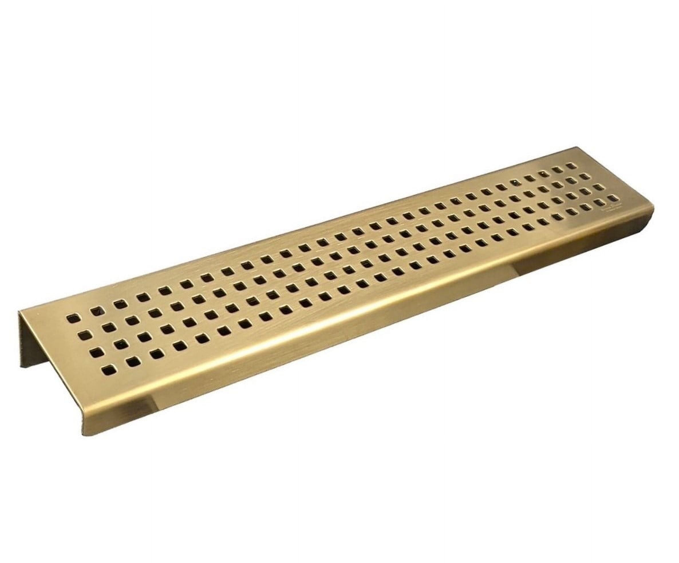 SereneDrains Stainless Steel Gold Brass Shower Shelf for Inside Shower ...