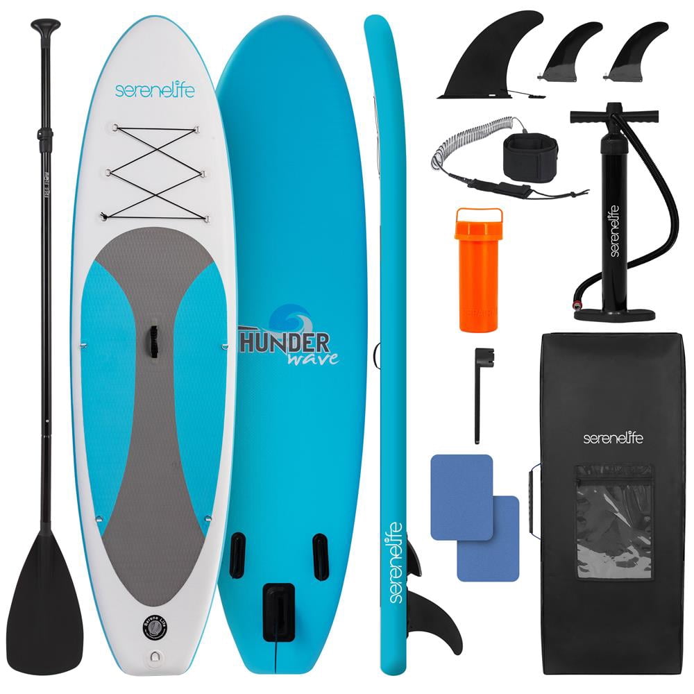 SereneLife 10 Inflatable Stand Up Paddle Board with Premium SUP ...