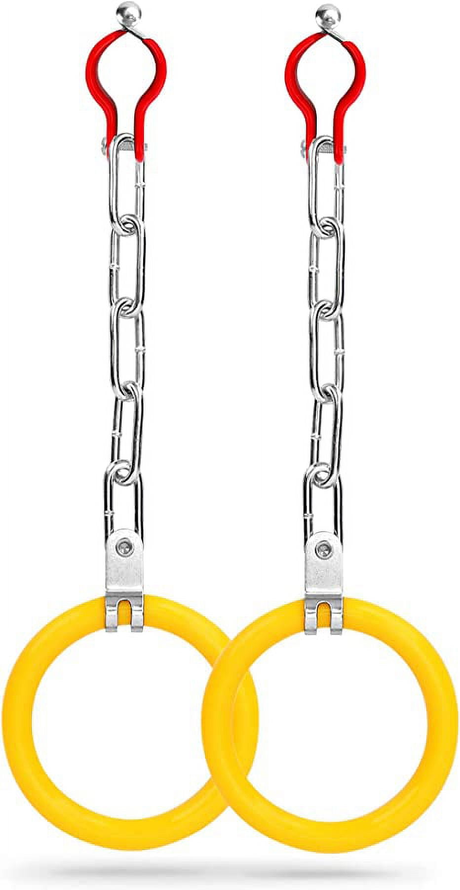 SereneLife 2 Clamping Hoops Gymnastic Bar, Monkey Rings, Outdoor Ninja ...