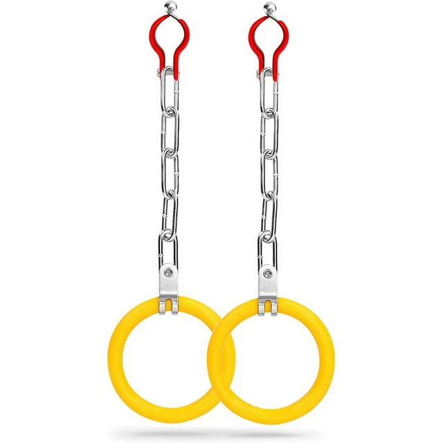 SereneLife Gymnastic Bar Monkey Ring Set - Outdoor/Indoor Ninja Course ...