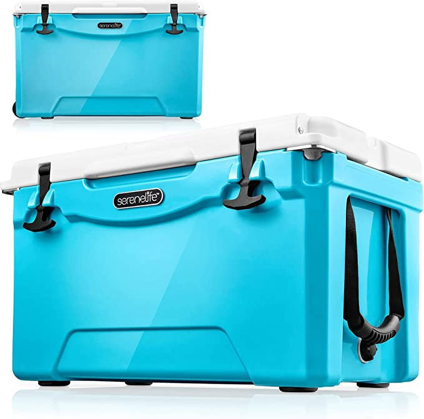 SereneLife 25 Quart Portable Cooler Box Lightweight Heavy-Duty Travel ...