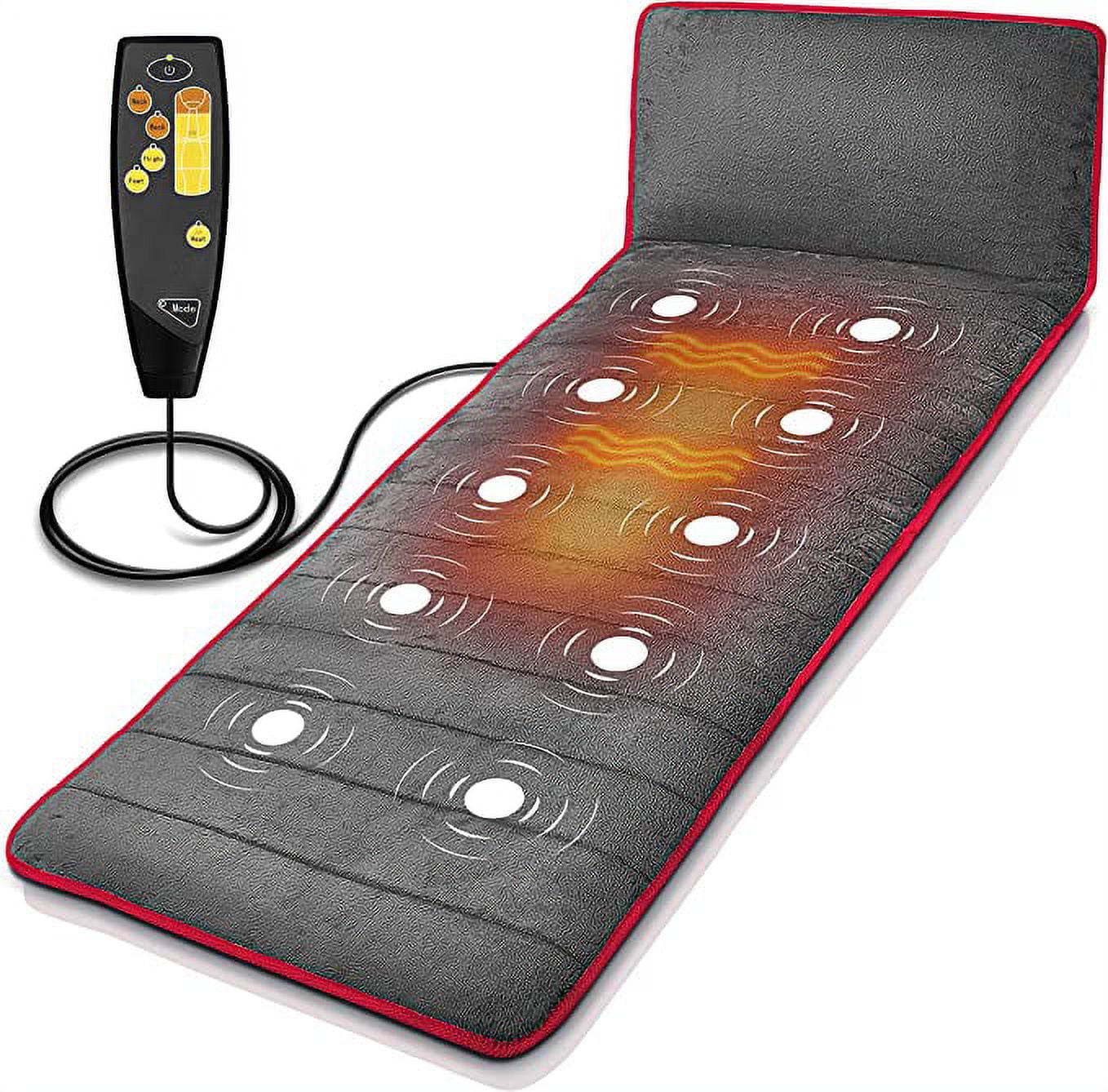Serenelife Full Body Vibrating Massage Mattress Cushion W 10 Vibrating Motors
