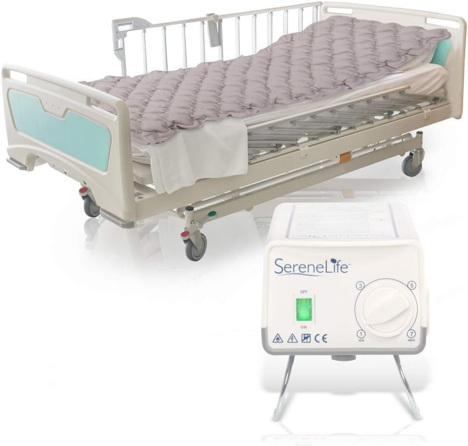 SereneLife Pressure Mattress Air Bubble Pad-Includes Electric Pump ...