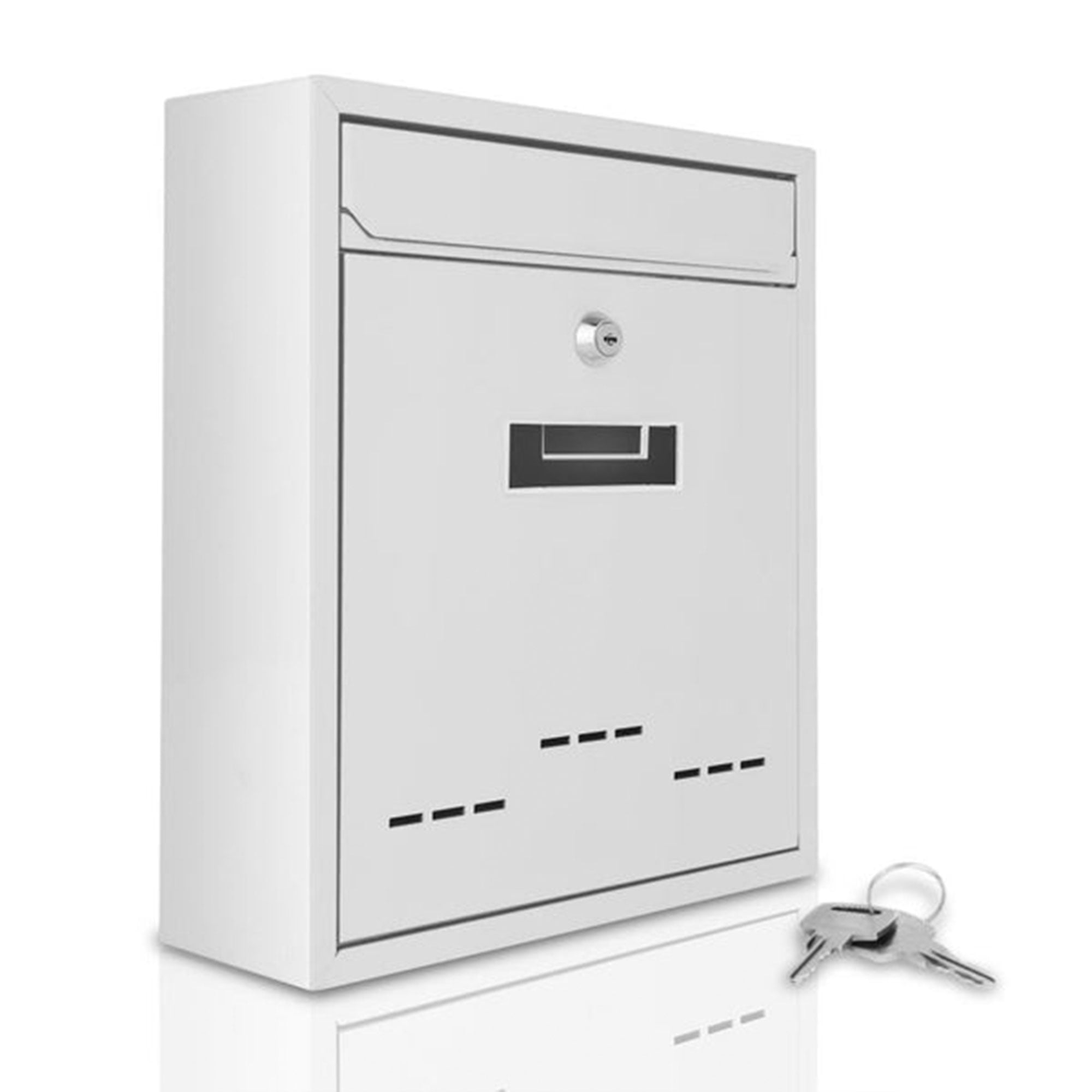 SereneLife SLMAB04 Indoor Outdoor Metal Wall Mount Secure Locking ...