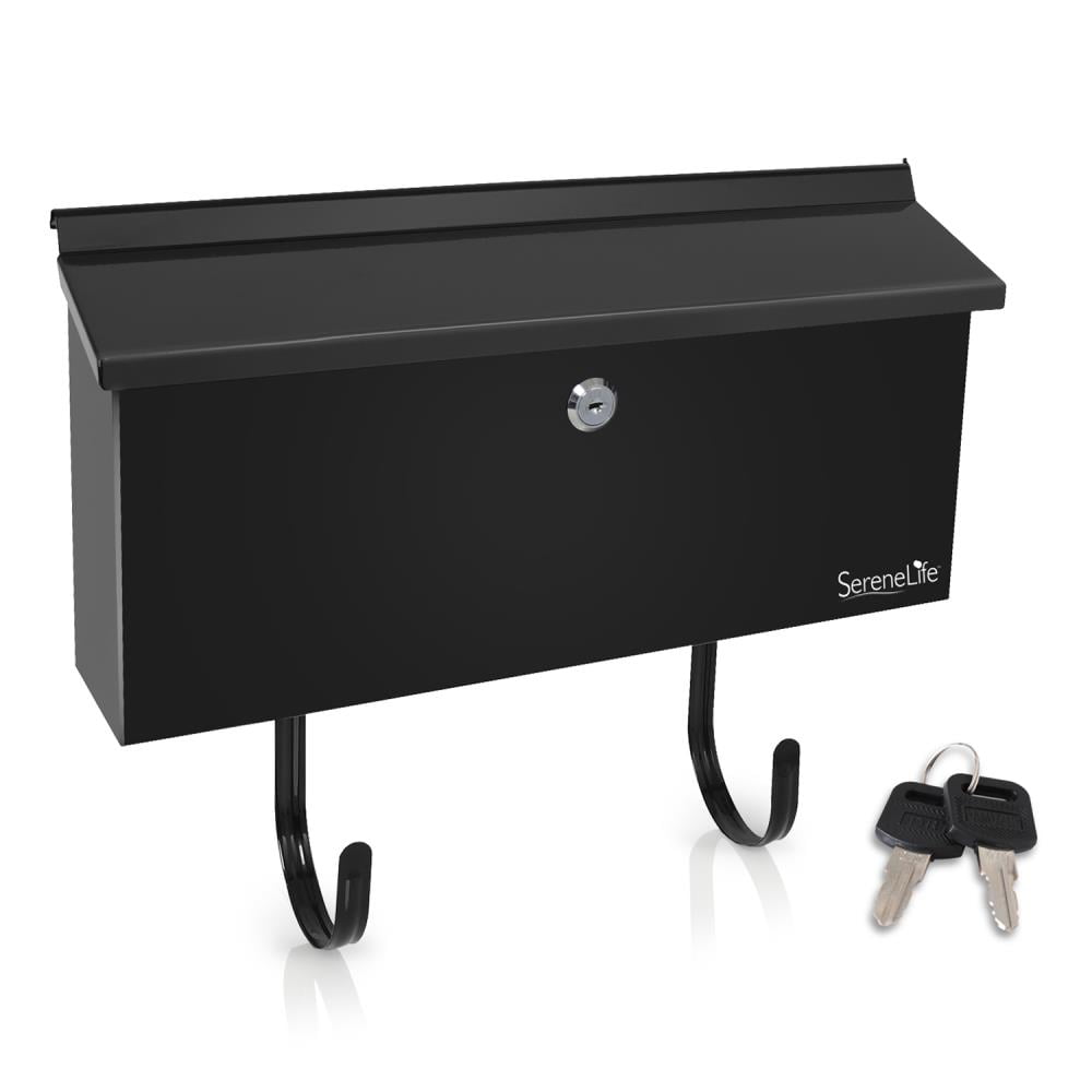 SereneLife SLMAB27 - Indoor/Outdoor Wall Mount Locking Mailbox with ...