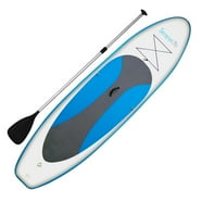 SereneLife 11 Foot Free Flow Inflatable SUP Stand Up Paddle Board Kit ...