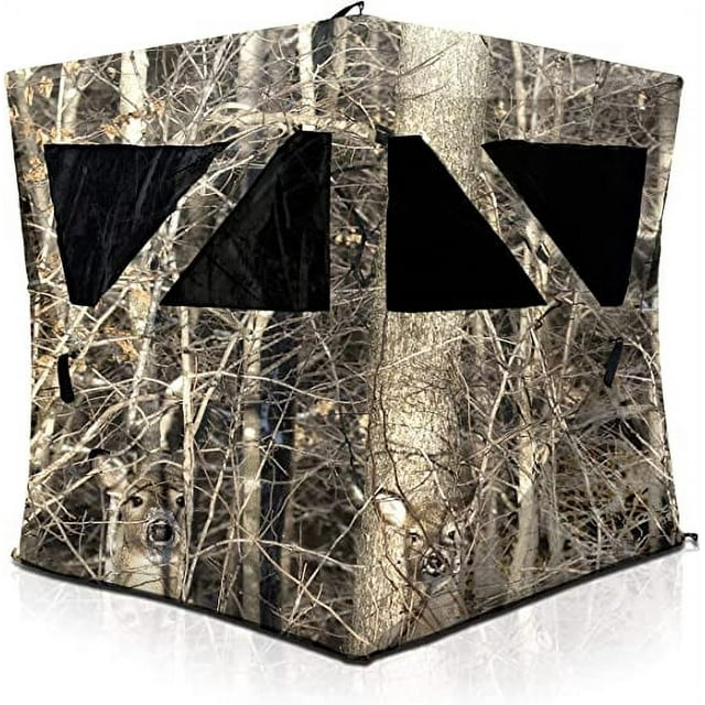 SereneLife Two Person Hunting Blind - Water Resistant Durashell Plus ...