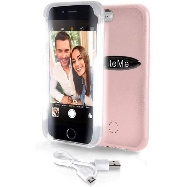 SereneLife iPhone 6 iPhone 6S Selfie Case - Durable LED Illuminated ...