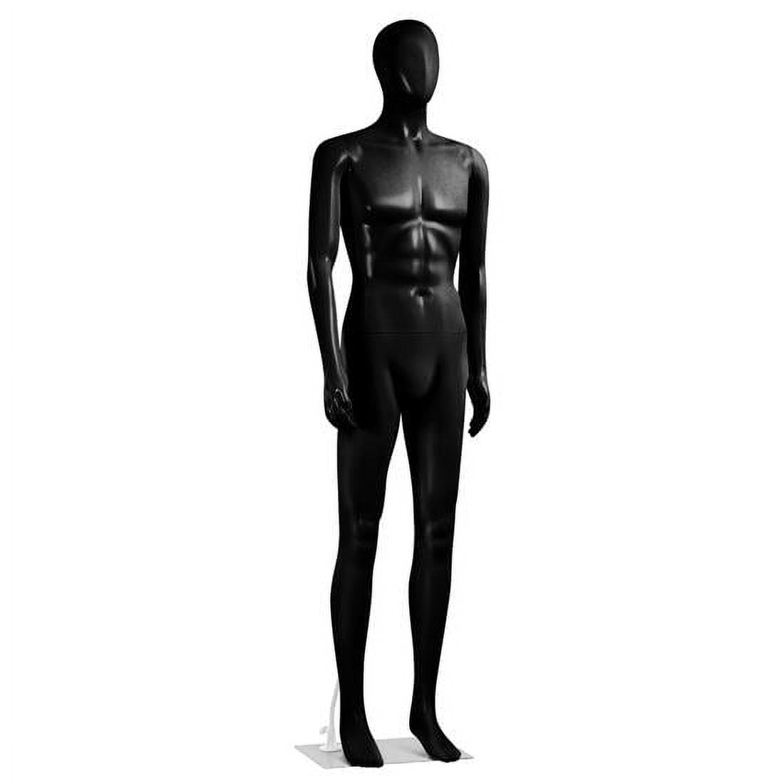 Serenelife Slmaqmlblk Adjustable Metal Clothing Shops Male Full Body ...
