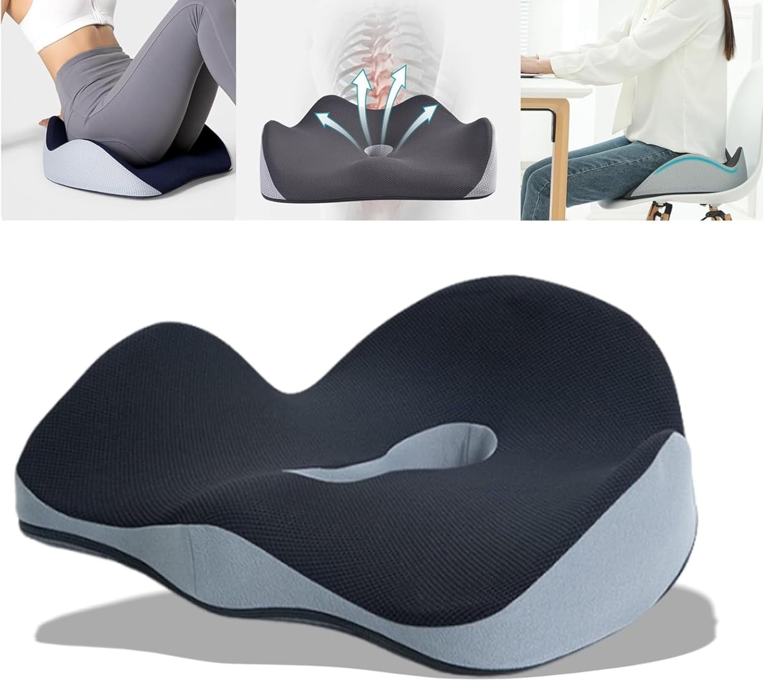 Serenesitz - 2024 New Orthopedic Seat Cushion,Seat Cushion for Office Chair - Comfort Memory ...