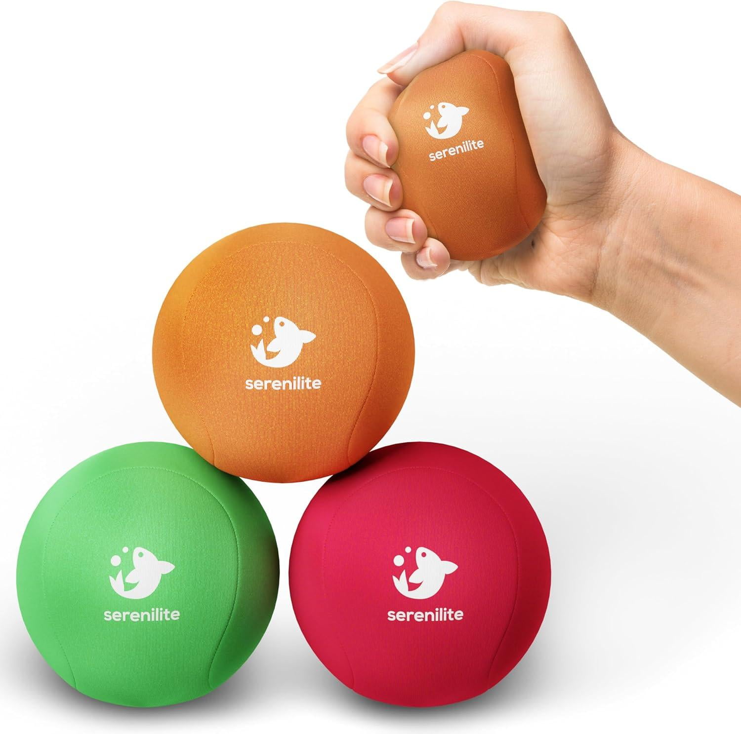 Serenilite Stress Balls for Adults, Squeeze Ball for Hand Therapy, Stress Ball, Hand Exercisers ...