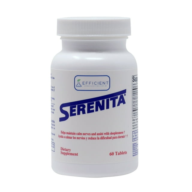 Serenita Tabs 60 - Natural Night Pills Serenity for Calming Nerves and ...