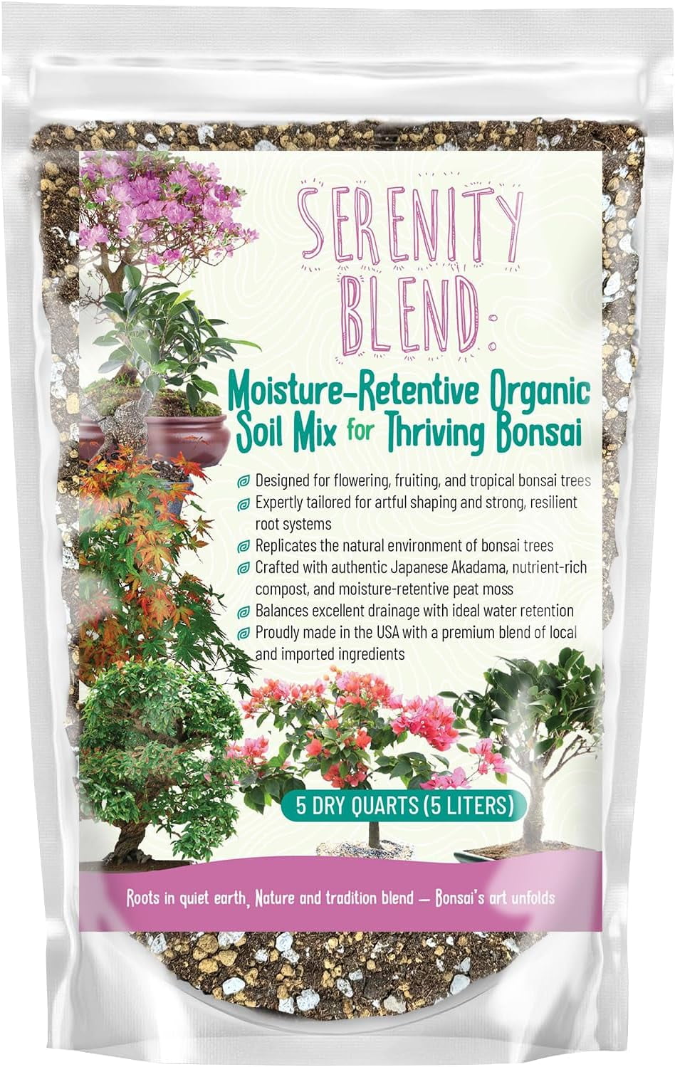 Serenity Blend Bonsai Soil Mix – Moisture-Retentive & Organic for ...
