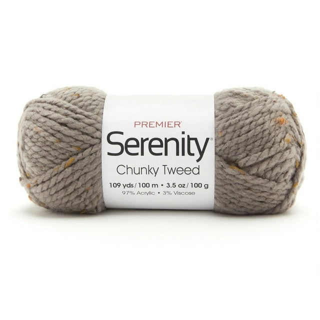 Serenity Chunky Tweed Yarn-Iron - Walmart.com