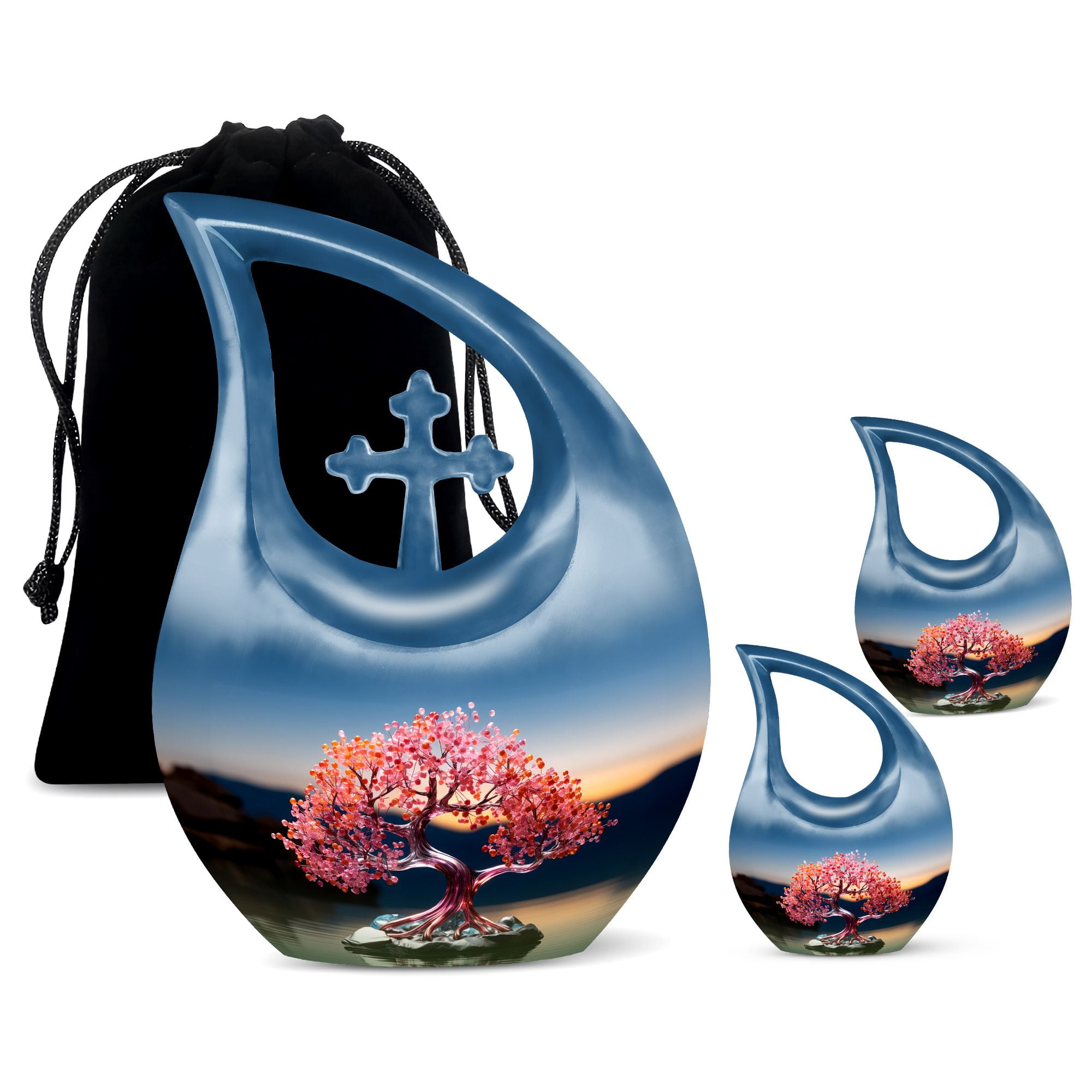 Serenity At Dusk Urn - Keepsake For Human Ashes - Urns For Human Ashes Adult Female - Small Urns ...