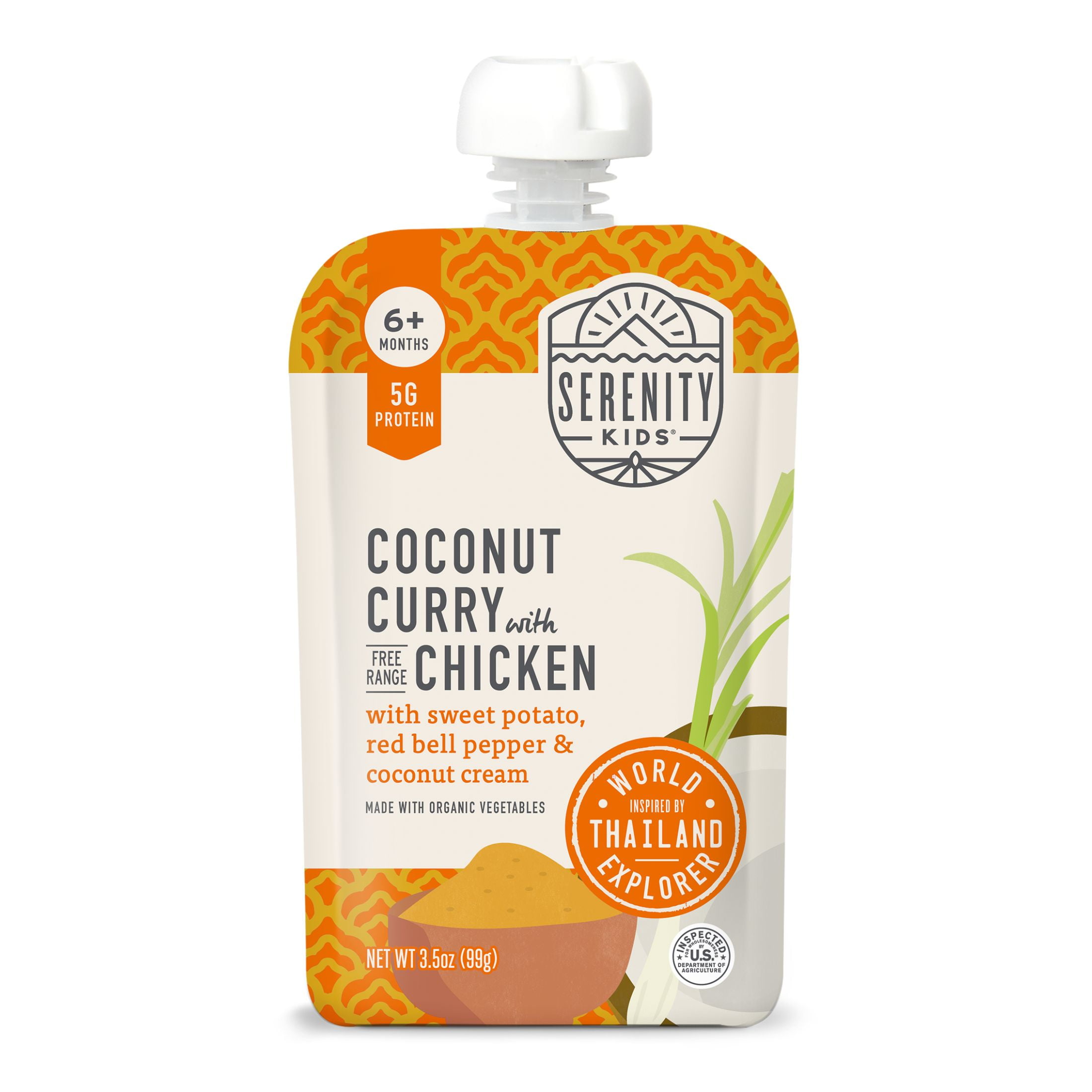 Serenity Kids World Explorer Coconut Curry Stage 2 Baby Food Free Range ...