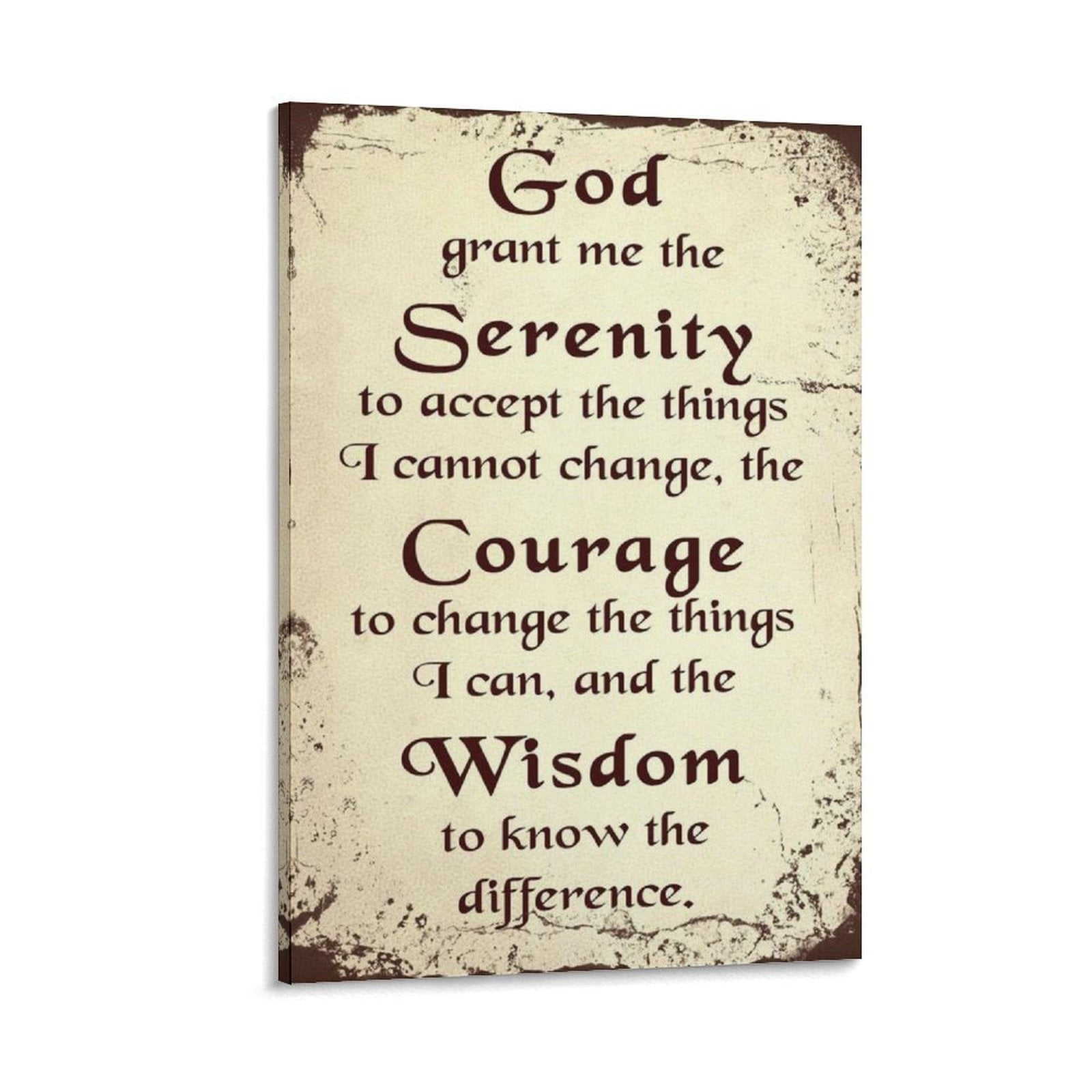Serenity Prayer Addiction Recovery Positive Inspiring Posters Wall Art ...