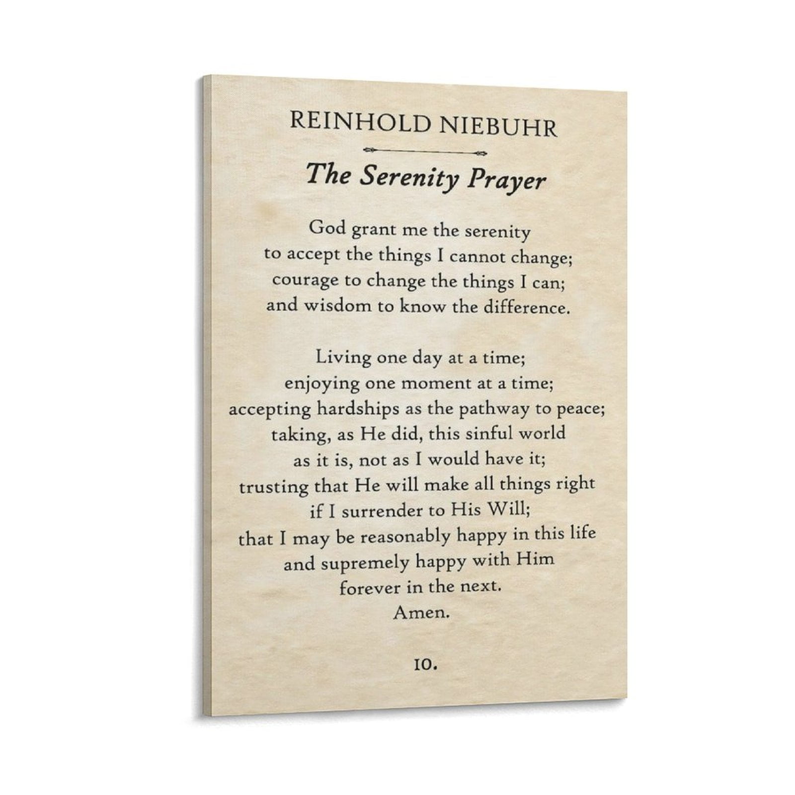 Serenity Prayer Addiction Recovery REINHOLD BIEBUHR Positive Inspiring ...