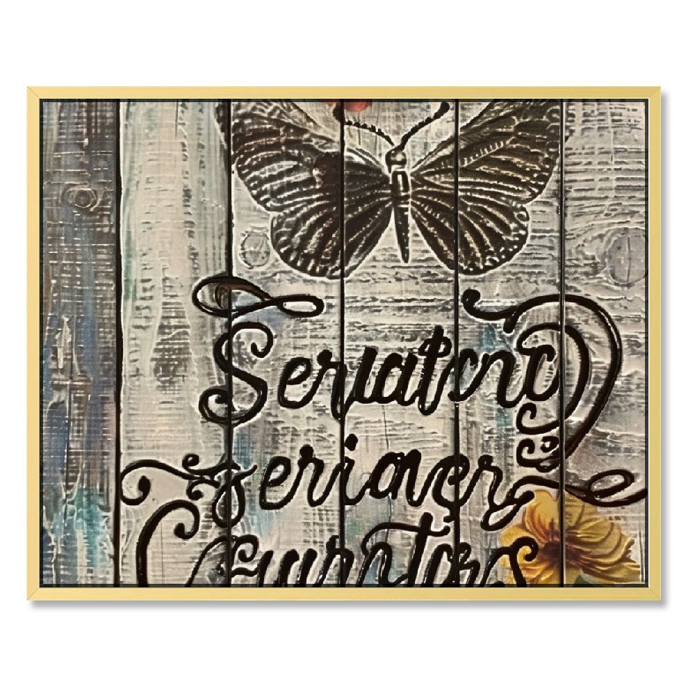 Serenity Prayer Art Print - Rustic Shabby Chic Wall Art Poster - Gift ...