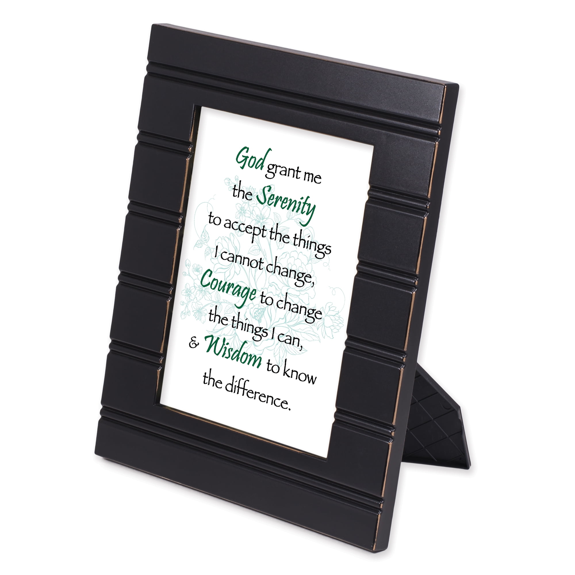 Serenity Prayer Black 8 x 10 Beaded Board Picture Frame Plaque ...