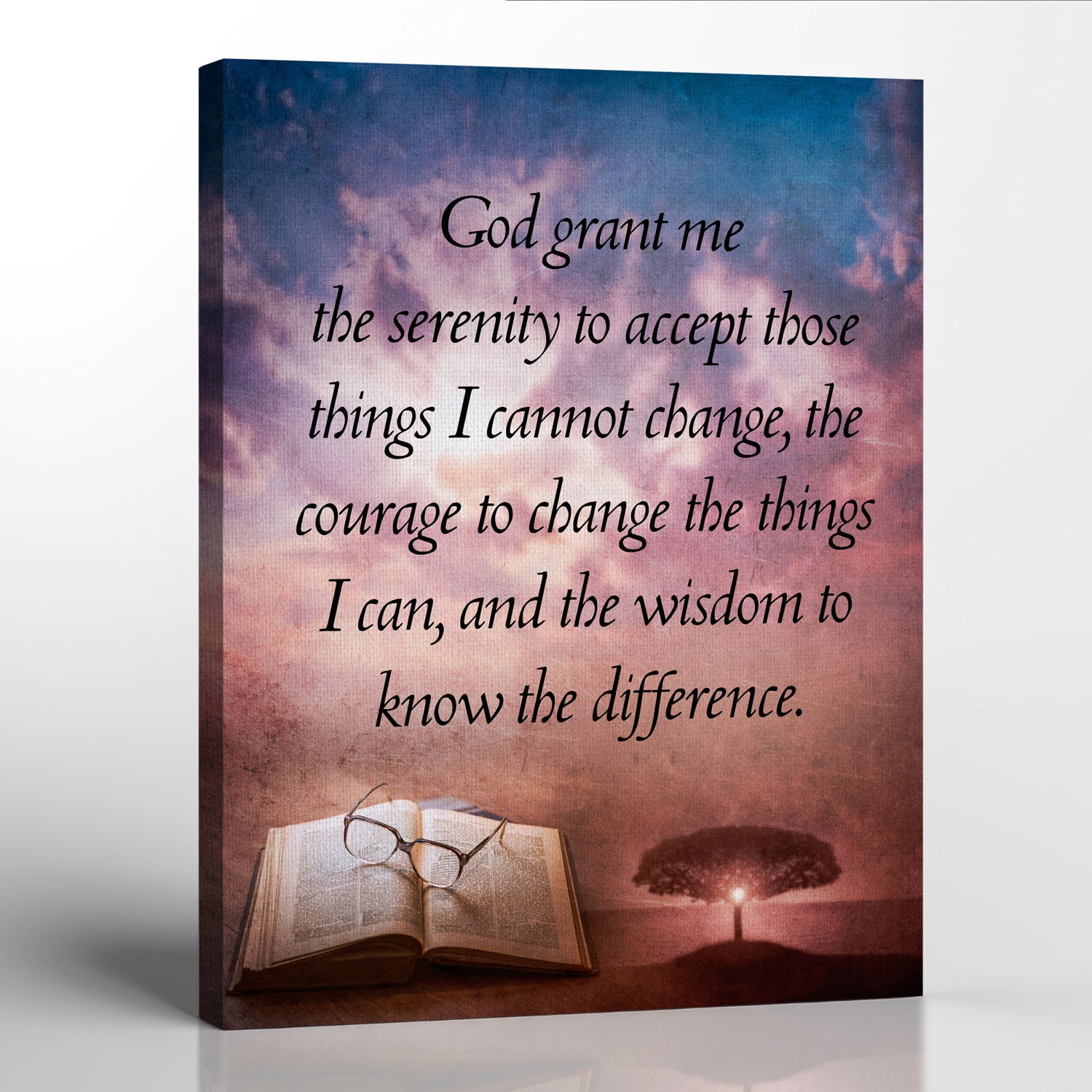 Serenity Prayer Canvas Print, Serenity Prayer Wall Art, Serenity Prayer ...