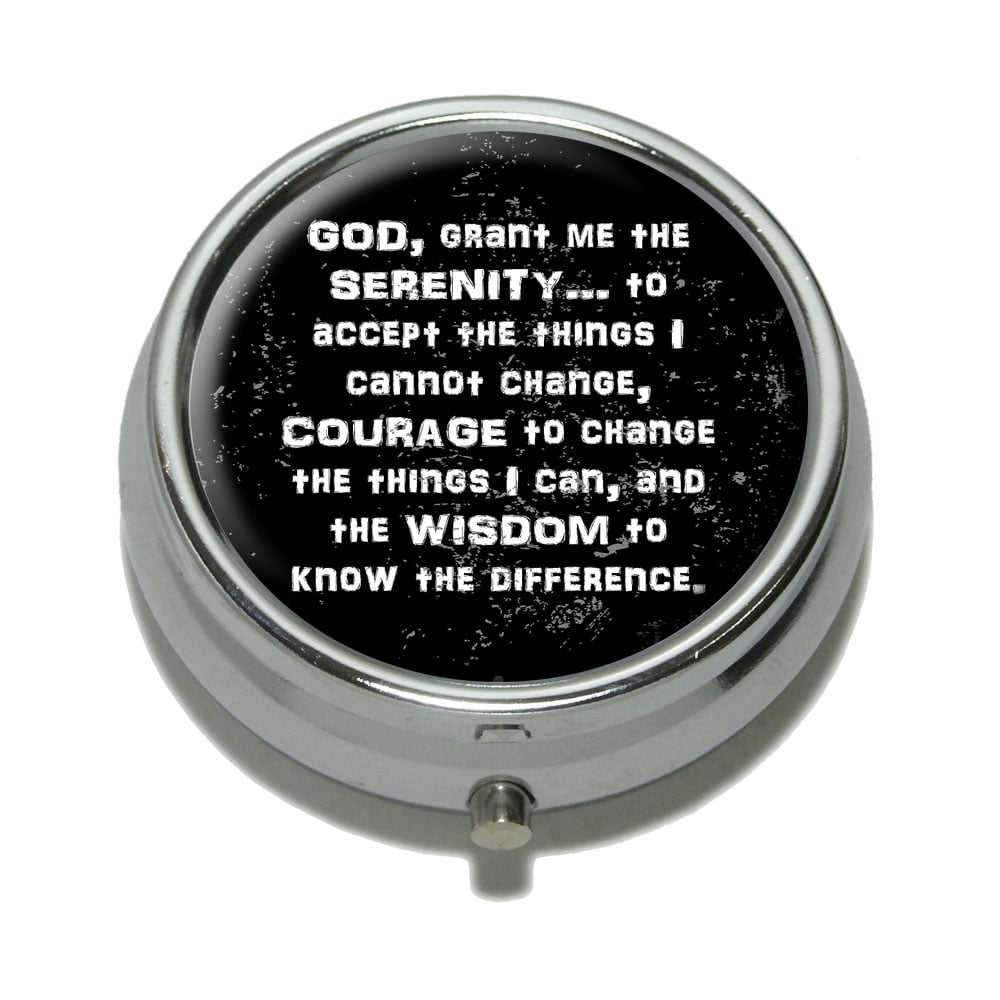 Serenity Prayer Distressed Inspirational Pill Box - Walmart.com