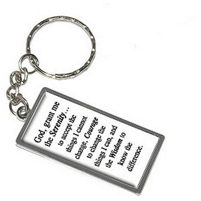 Serenity Prayer Keychain Key Chain Ring - Walmart.com