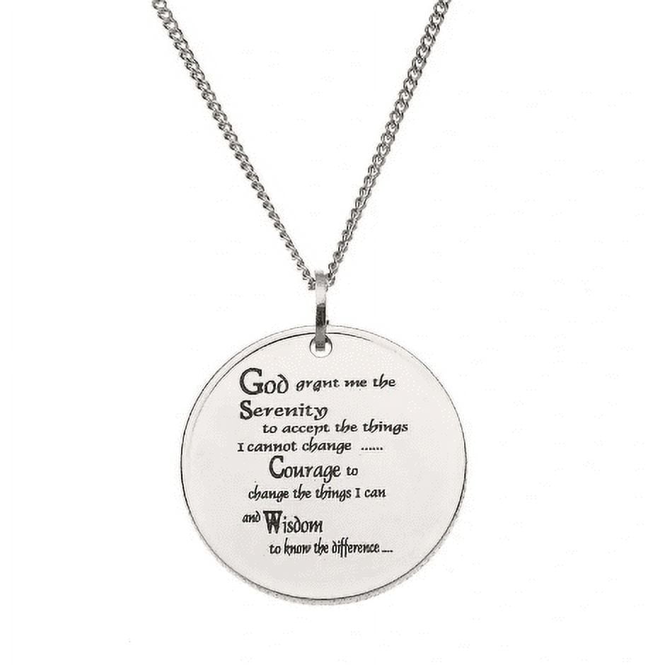 Serenity Prayer Necklace For Women - God Grant Me The Serenity Mantra ...