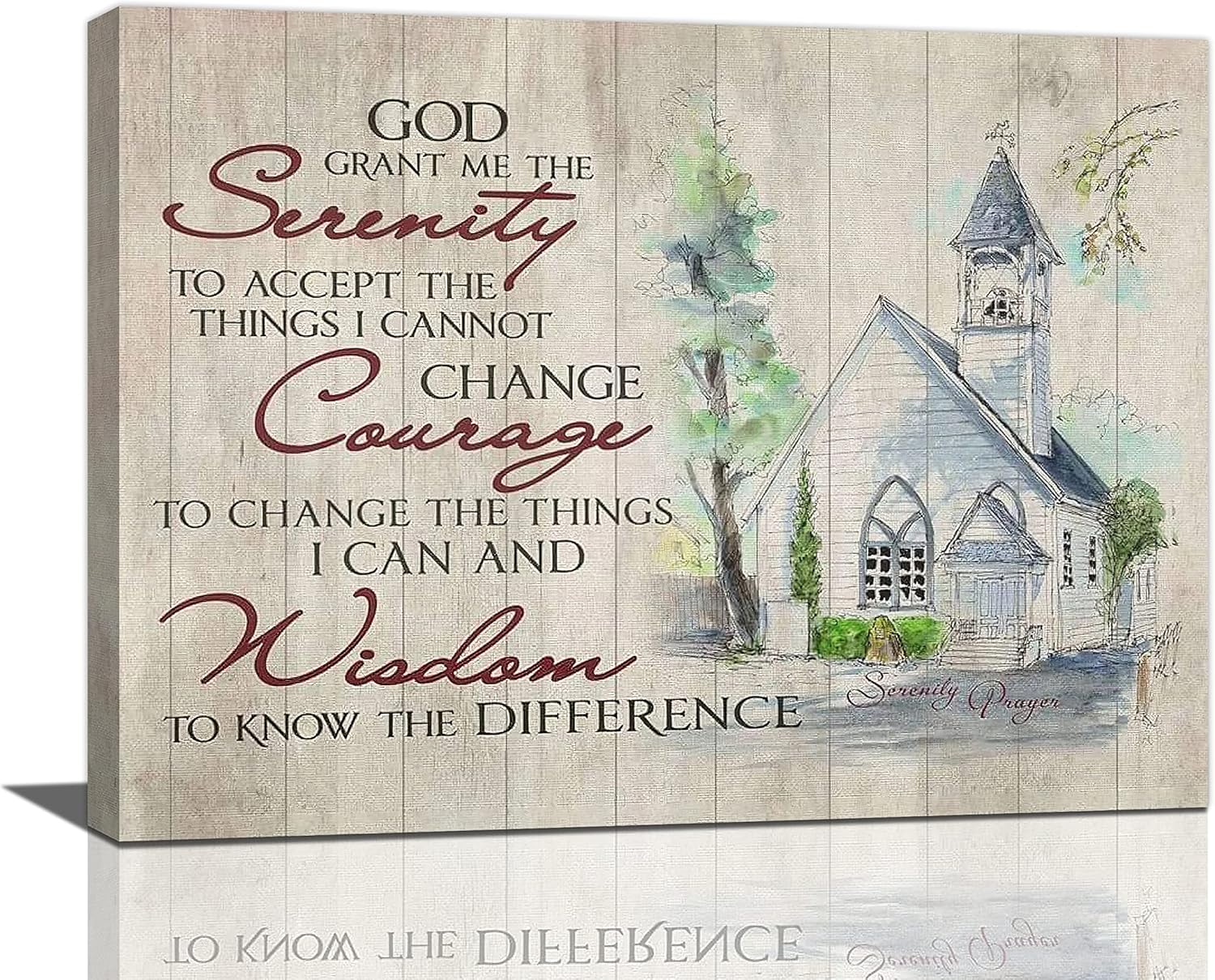 Serenity Prayer Wall Art Christian Bible Verse Pictures Wall Decor ...