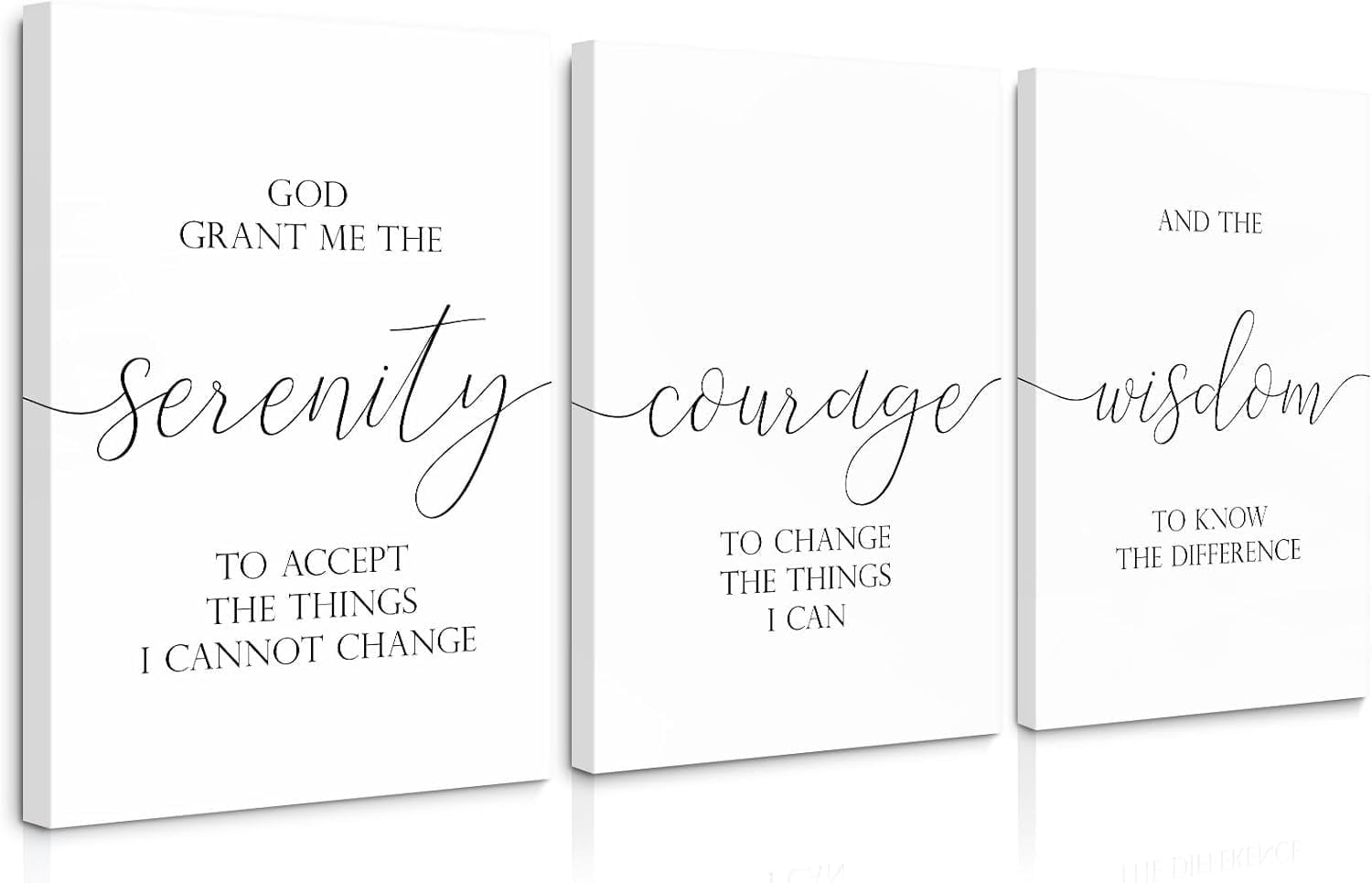 Serenity Prayer Wall Art Decor Bible Verse Wall Art God Grant Me the ...