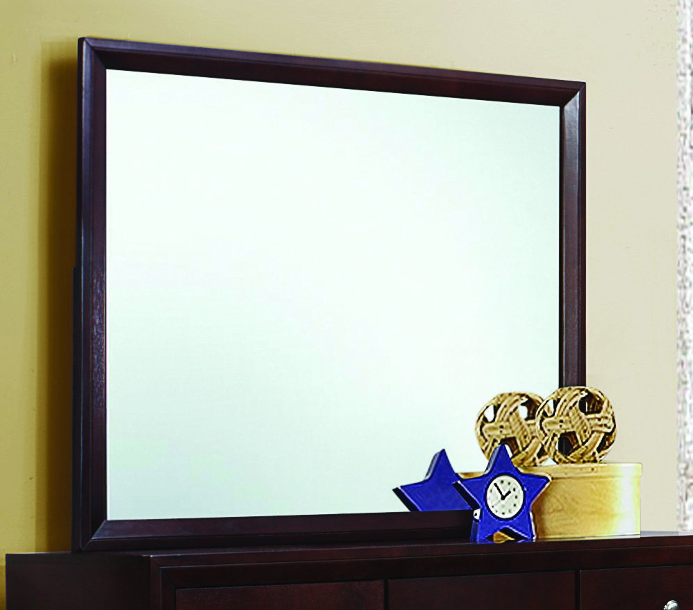 Serenity Rectangle Dresser Mirror Rich Merlot - Walmart.com