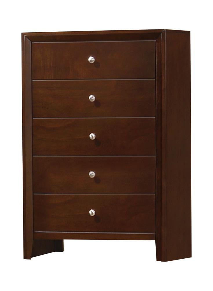 Serenity Rectangular 5-drawer Chest Rich Merlot - Walmart.com