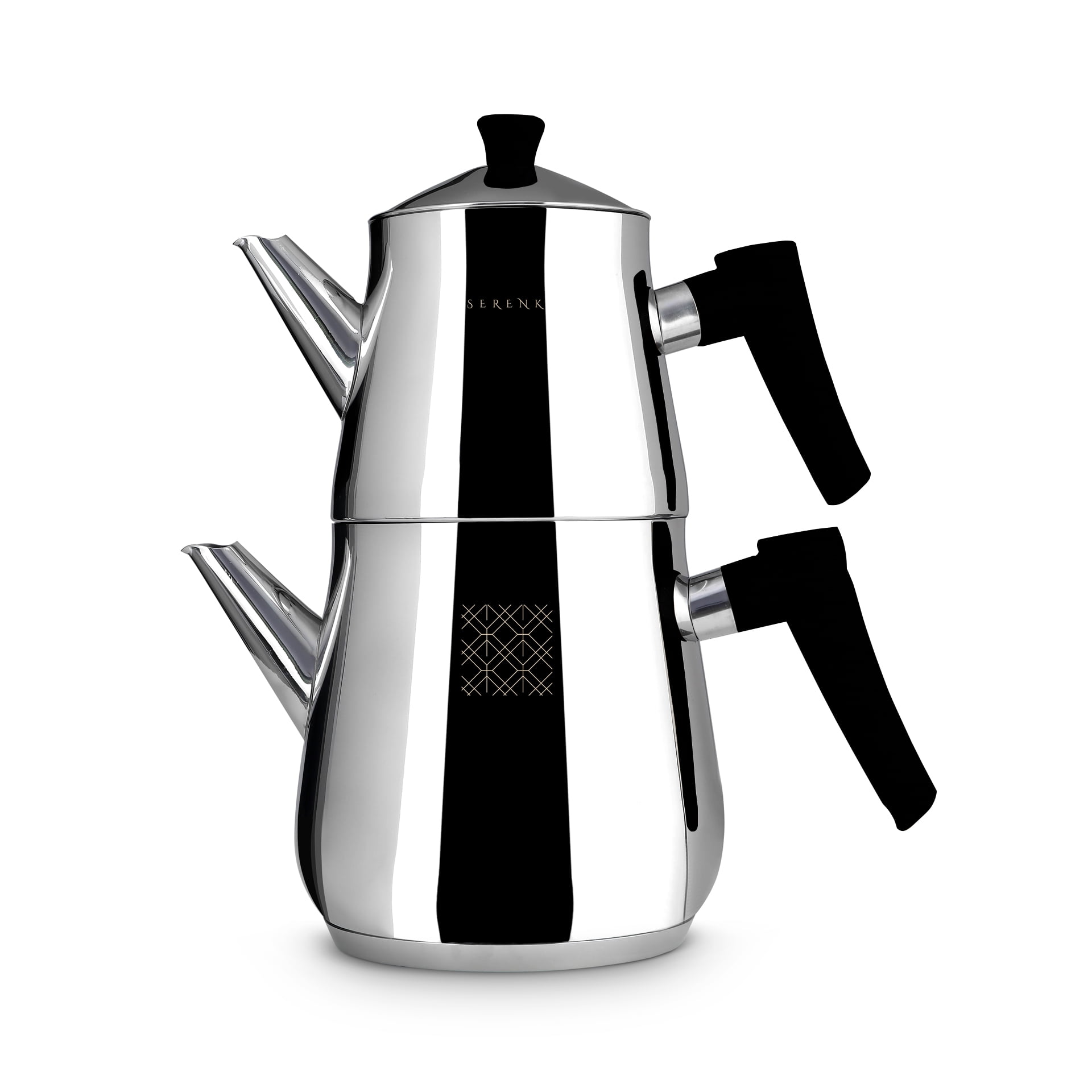 Serenk Definition Stainless Steel Tea Pot Set, 18-10 Stainless Steel ...