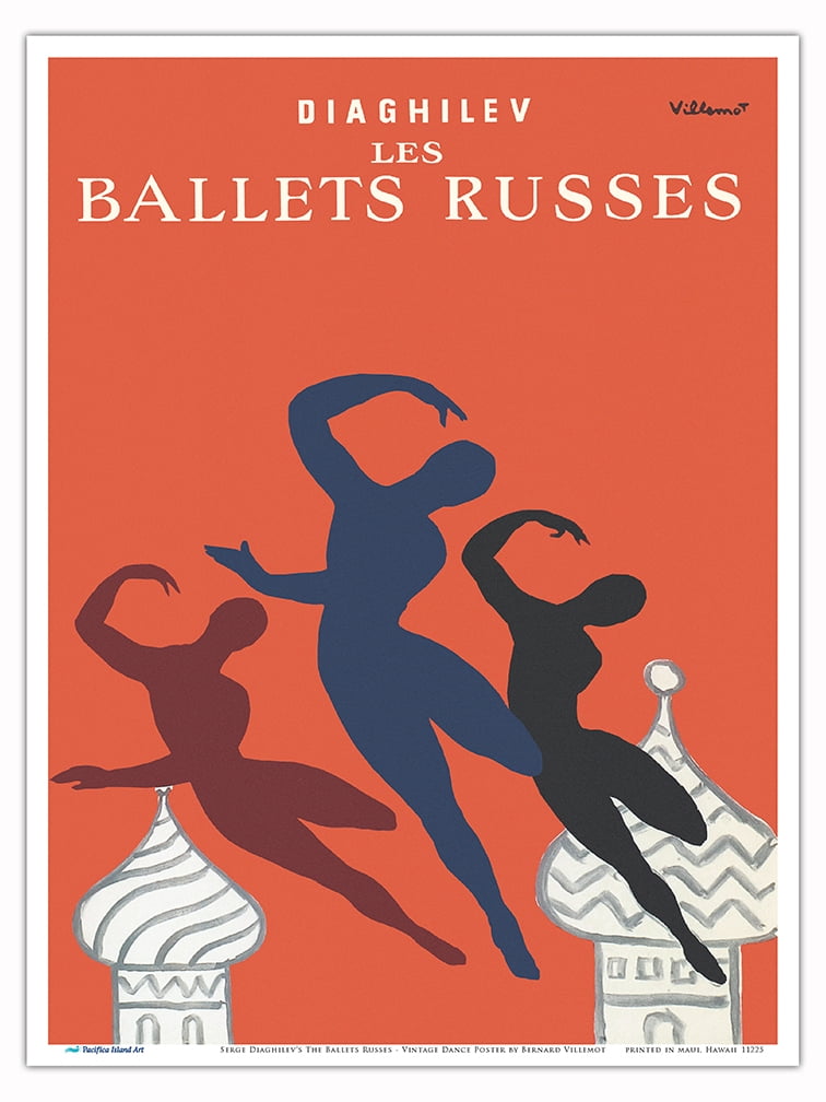 Serge Diaghilev’s The Ballets Russes - Vintage Dance Poster by Bernard ...