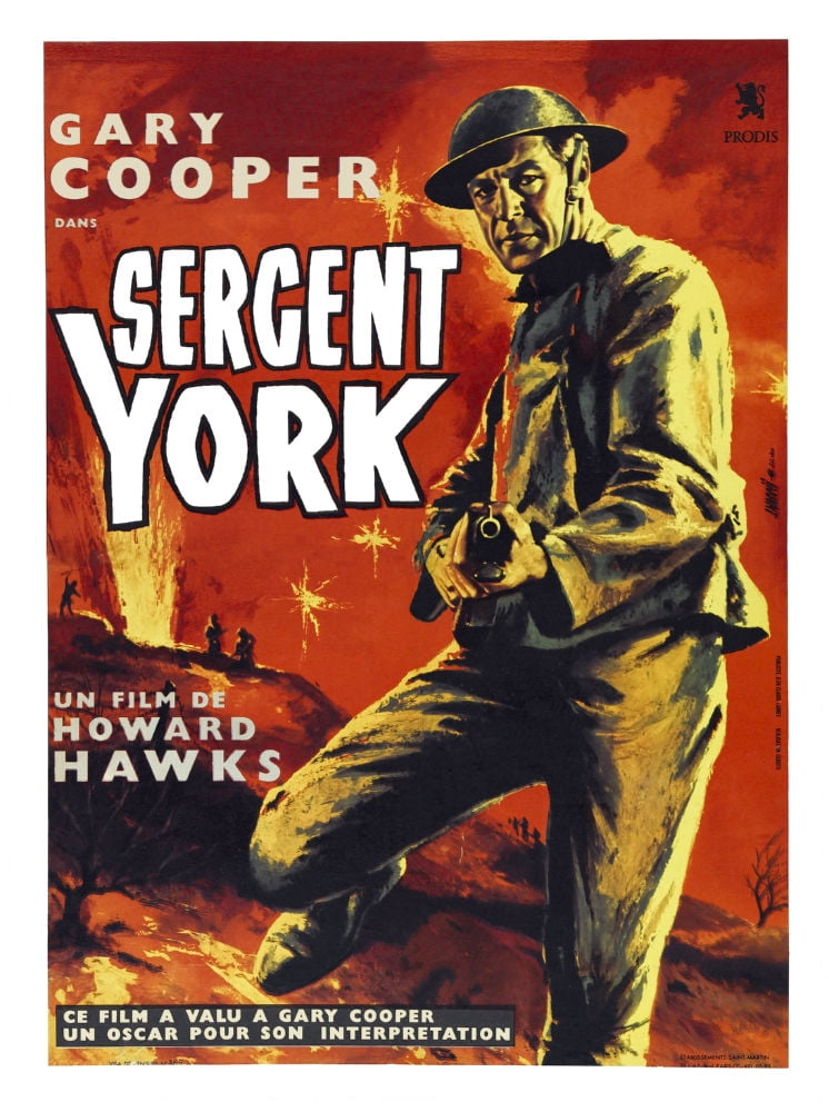 Sergeant York Movie Poster Metal Print 12"x16" Large Print on Metal ...
