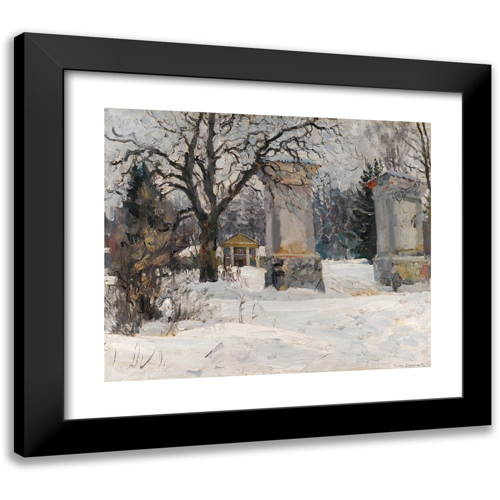 Sergei Arsenevich Vinogradov 23x20 Black Modern Framed Museum Art Print ...