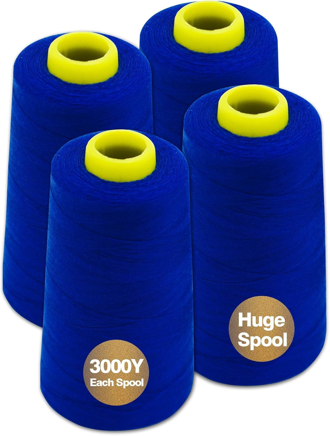 Serger Thread, All-Purpose Thread for Sewing, Blue Thread, Polyester ...
