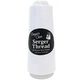 Serger Thread Cones - 1500M All Purpose for Quilting and Sewing (White ...