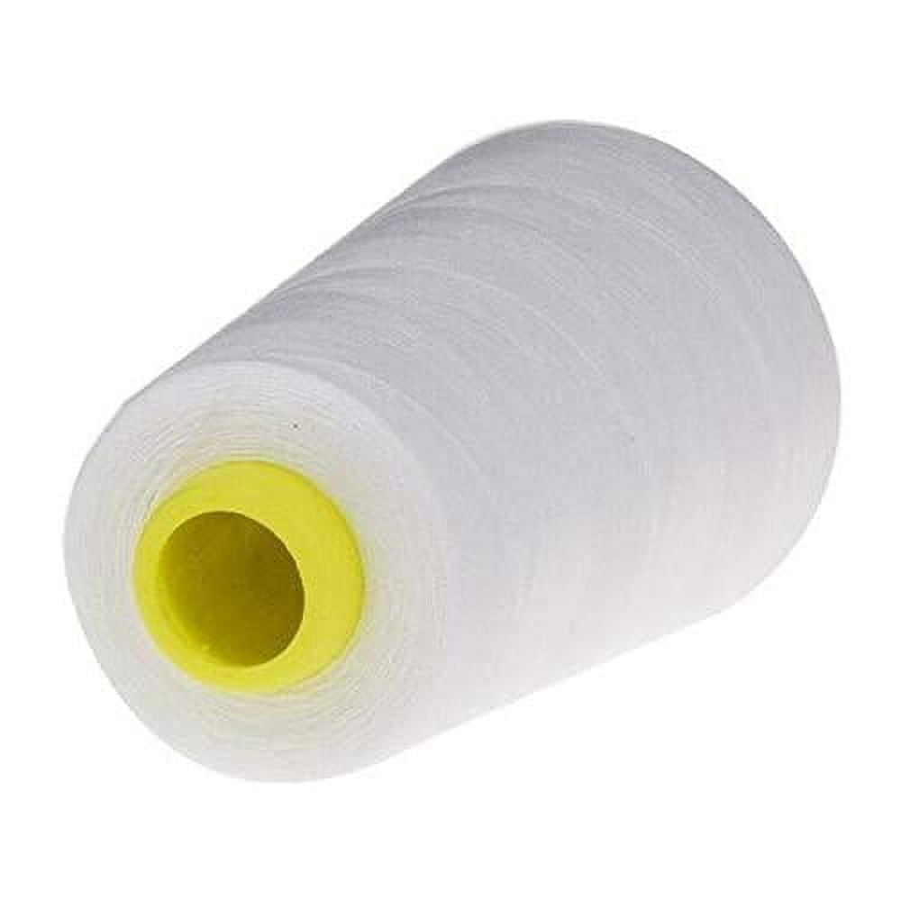Serger Thread,Sewing Thread, All Purpose 100% Polyester Thread, White 4 ... Serger Thread,Sewing Thread, All Purpose 100% Polyester Thread, White 4 ...