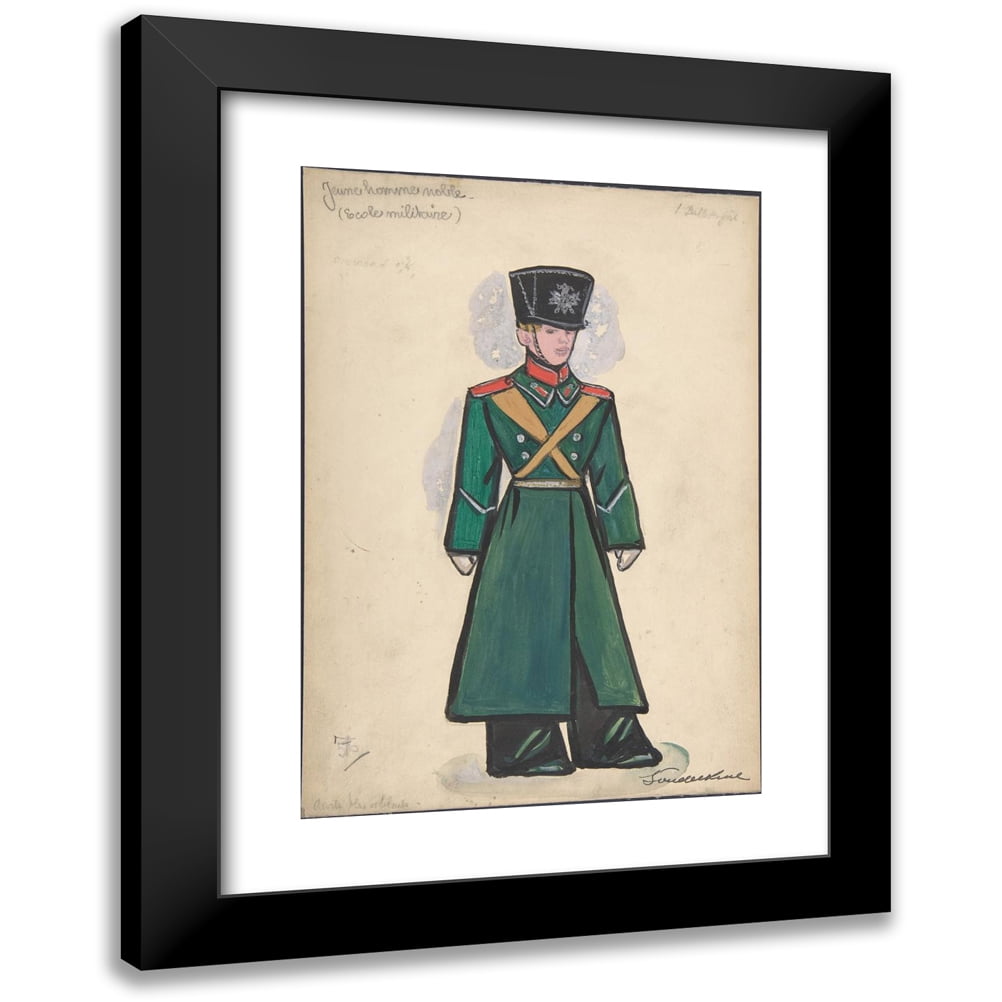 Sergey Yurievich Sudeikin 14x18 Black Modern Framed Museum Art Print ...