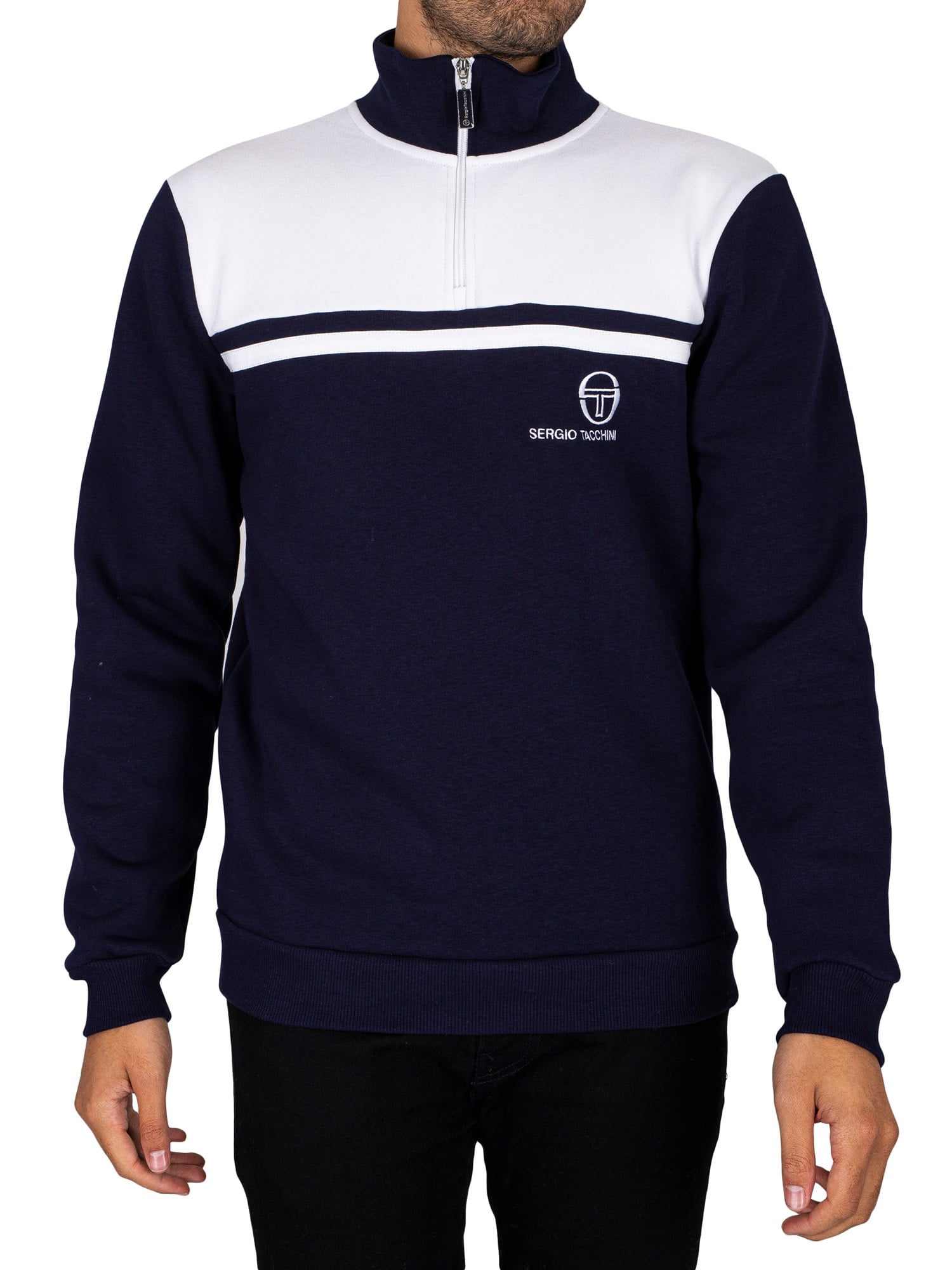 Sergio Tacchini 1/4 Zip New Young Line Track Jacket, Blue - Walmart.com