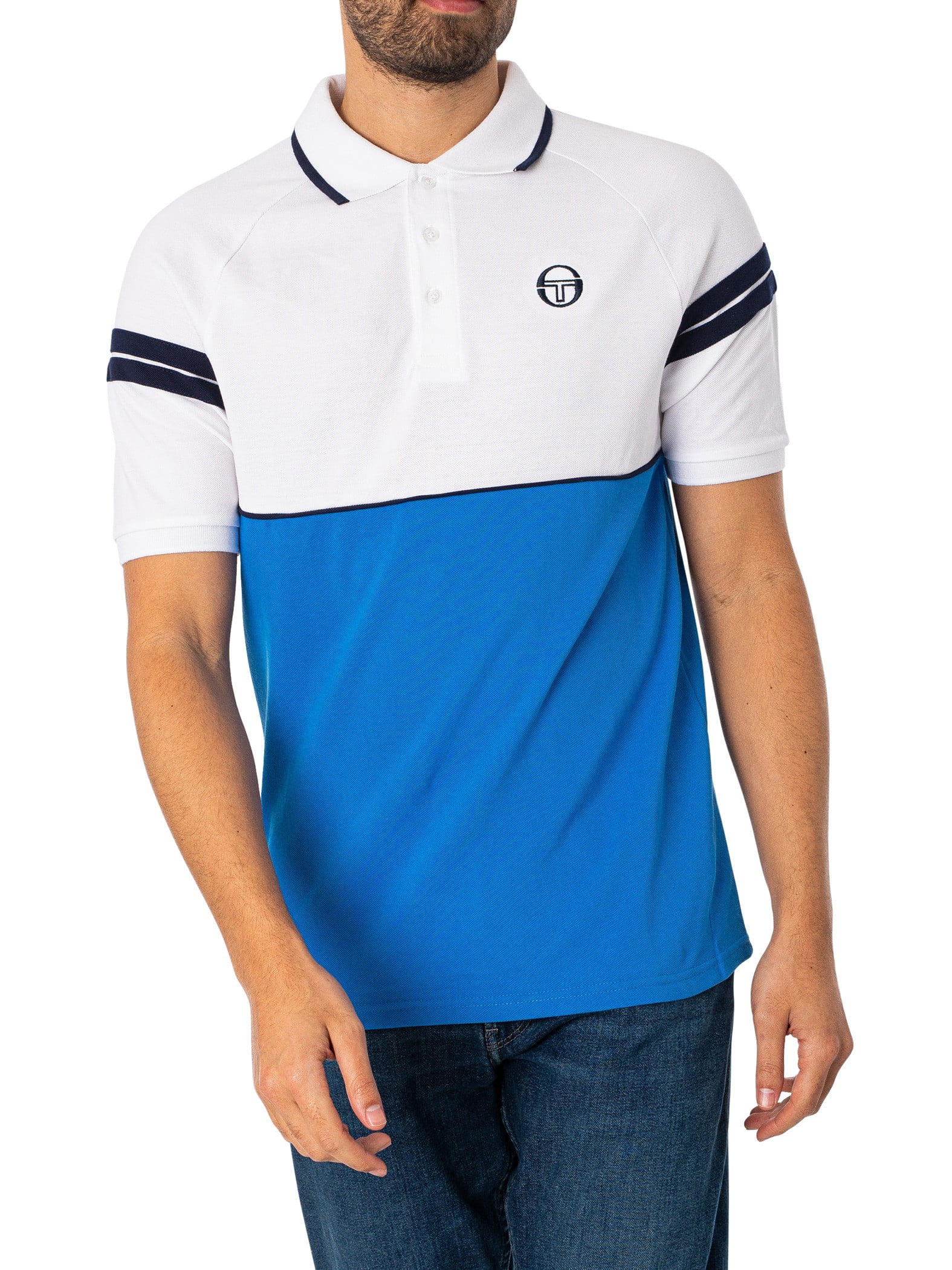 Sergio Tacchini Cambio Polo Shirt, White - Walmart.com