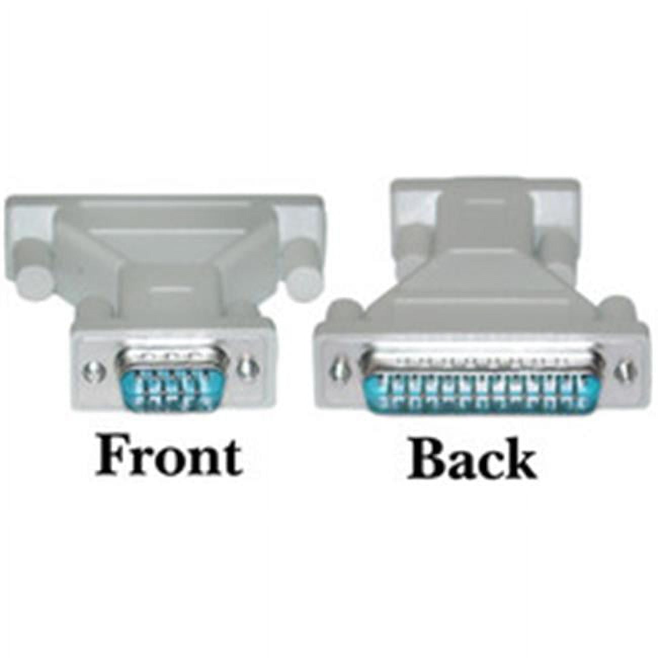 Serial / AT Modem Adapter, DB9 Male to DB25 Male - Walmart.com