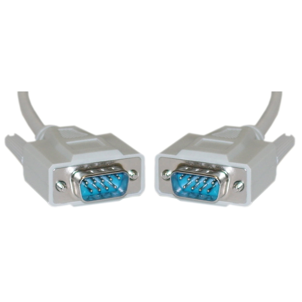 Serial Cable, DB9 Male, UL rated, 9 Conductor, 1:1, 10 foot - Walmart.com