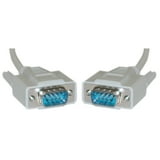 Serial Cable, DB9 Male, UL rated, 9 Conductor, 1:1, 10 foot - Walmart.com